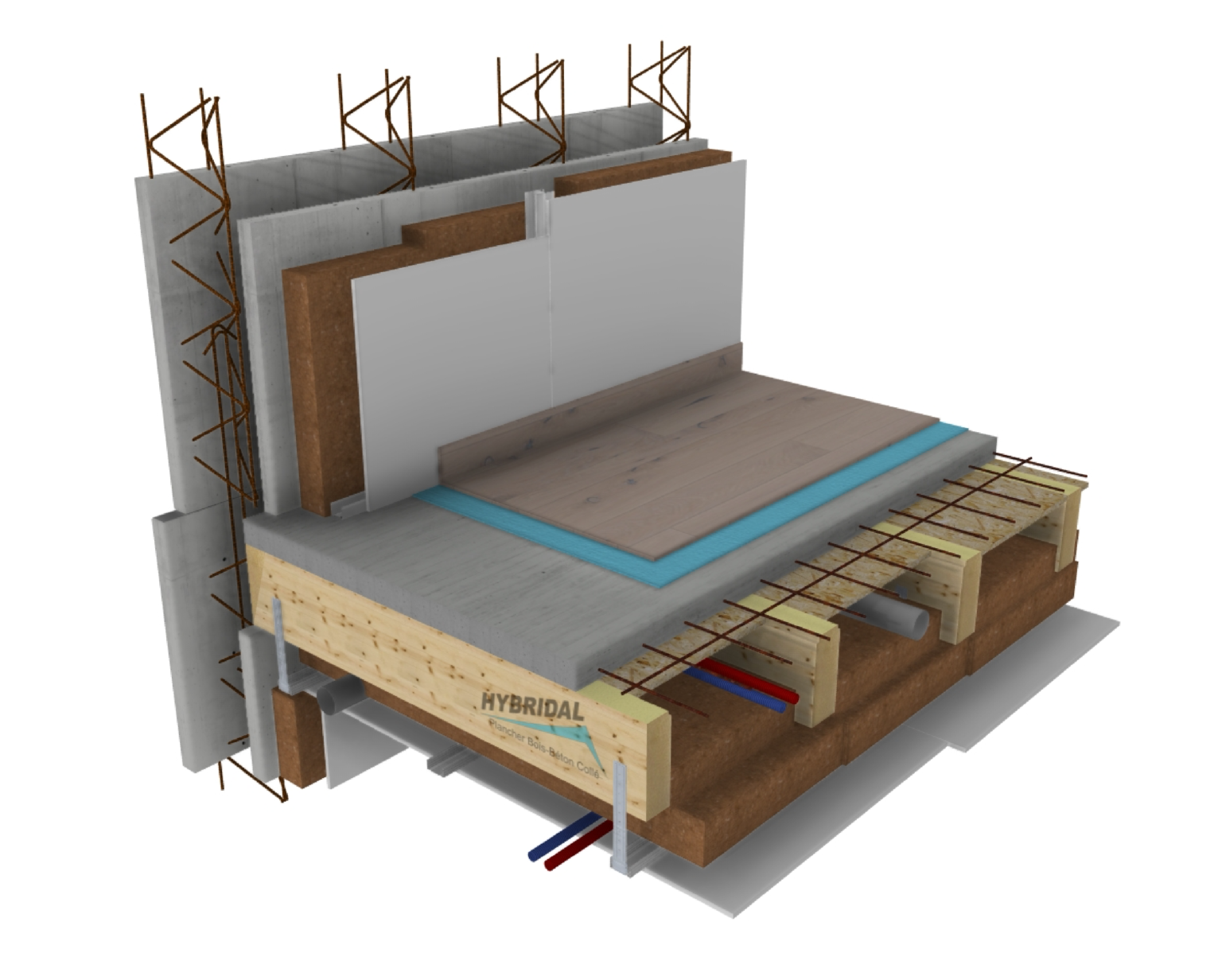 HYBRIDAL® – Un plancher préfabriqué rapide à mettre en oeuvre